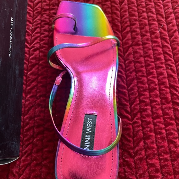 Nine West | Shoes | Brand New Metallic Sandals By Nine West | Poshmark